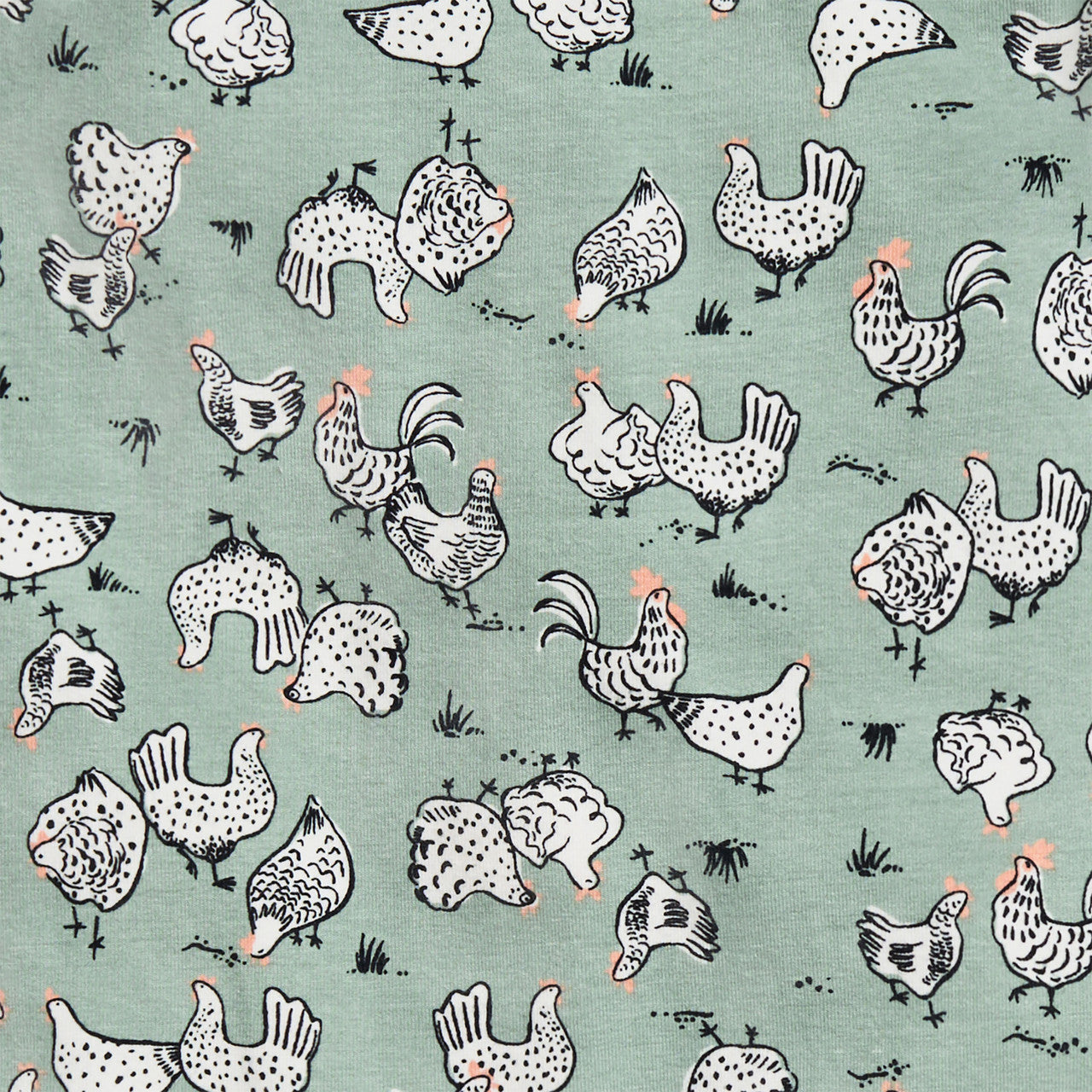 Footless Romper Chicken Run Olive – Love to Dream AU